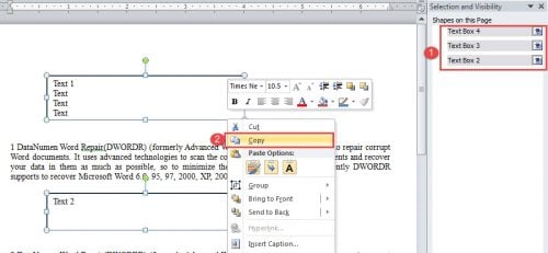 2 Quick Methods to Extract Texts from Text Boxes in Your Word Document