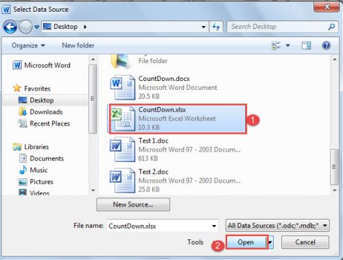 How to Create a Countdown Calendar via Word Mail Merge