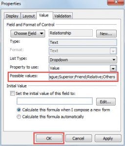 How to Create a Drop-down List in Outlook Contact Form