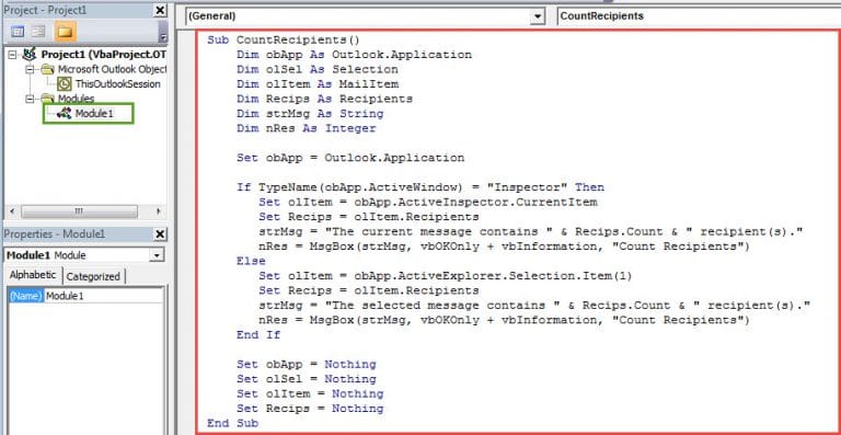 2 Methods to Count the Number of Recipients in an Outlook Email