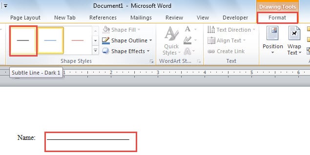7 Ways To Create A Fillable Field With Underline In Your Word Document