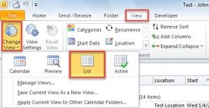 How to Print a List of Upcoming Reminders in Outlook Calendar