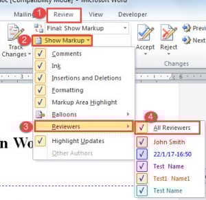 4 Quick Ways to View and Accept All Revisions from a Specific Reviewer ...