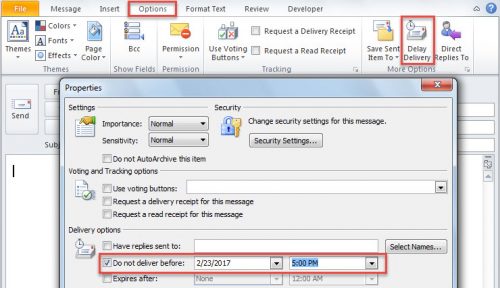 2 Methods to Delay Sending a Meeting Invitation in Outlook