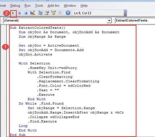 2 Quick Ways to Extract Texts with the Same Color from Your Word Document