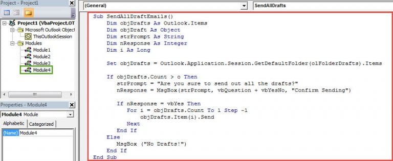 How to Batch Send Multiple Draft Emails with Outlook VBA