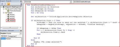 How to Batch Send Multiple Draft Emails with Outlook VBA