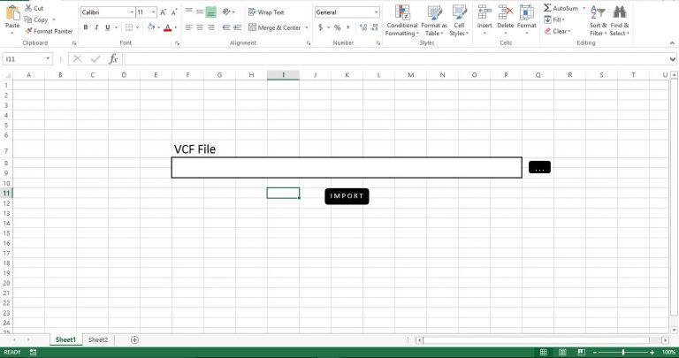How to Create a vCard (.vcf File) Reader with Excel VBA