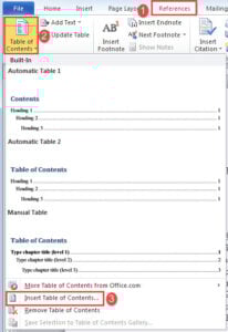 3 Ways to Quickly Insert a Table of Contents into Your Word Document