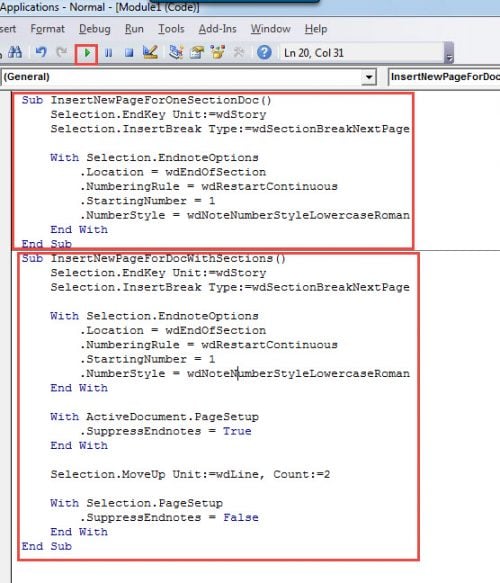 2 Ways to Insert a New Page after Endnotes in Your Word Document
