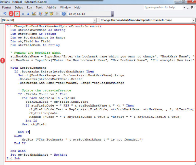 2 Correct Ways to Change a Bookmark Name in Your Word Document