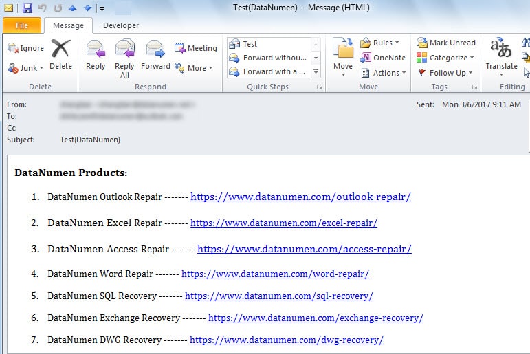 2 Methods To Remove All The Hyperlinks In Your Outlook Email