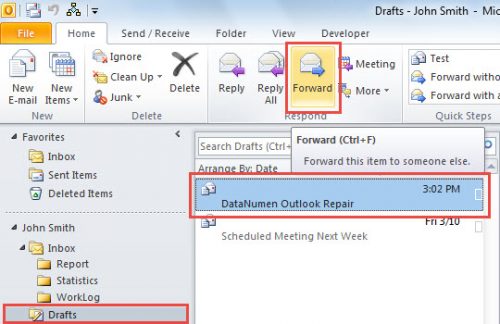 2 Quick Methods to Send the Copy of a Draft Email in Outlook