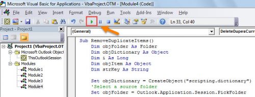 How To Quickly Remove The Duplicate Outlook Items In A Folder Via Vba