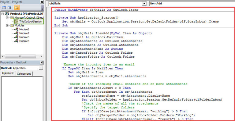 How To Auto Move Incoming Emails To Specific Folders Based On Attachment File Names