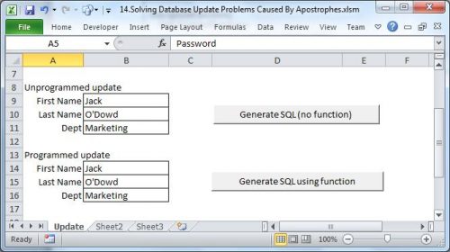 How to Escape Quoted Strings for SQL Statement used in Database via ...