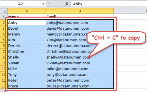 2 Methods to Create a Contact Group from a List of Contacts in an Excel ...