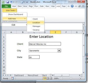 How to Create Customized Menus in Your Excel Worksheet via VBA