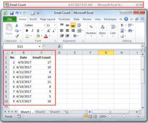 How to Auto Record the Total Count of Incoming Emails Every Day in an ...