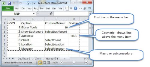 How to Create Customized Menus in Your Excel Worksheet via VBA How to Create Customized Menus in Your Excel Worksheet via VBA