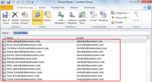 2 Methods To Create A Contact Group From A List Of Contacts In An Excel File