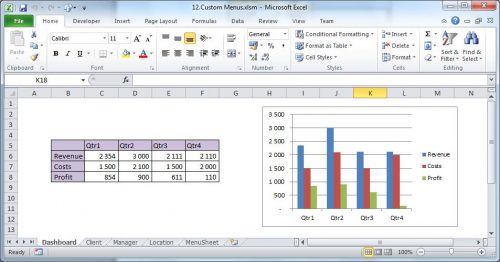 How to Create Customized Menus in Your Excel Worksheet via VBA