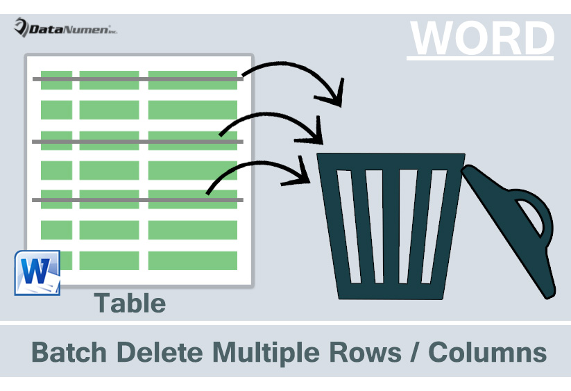 5 Quick Methods To Batch Delete Multiple Rows Or Columns In Your Word Table