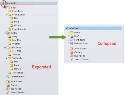 How to Quickly Expand or Collapse All Mail Folders in Your Outlook