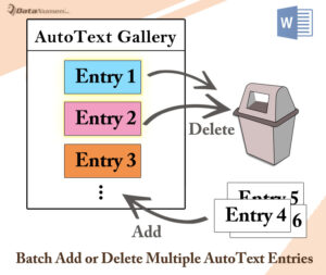 How to Batch Add or Delete Multiple AutoText Entries in Your Word