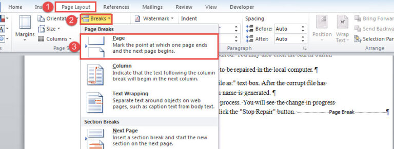 5 Ways to Quickly Insert Page Breaks into Your Word Document