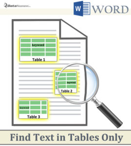 3 Quick Methods to Find Text in Your Word Tables Only
