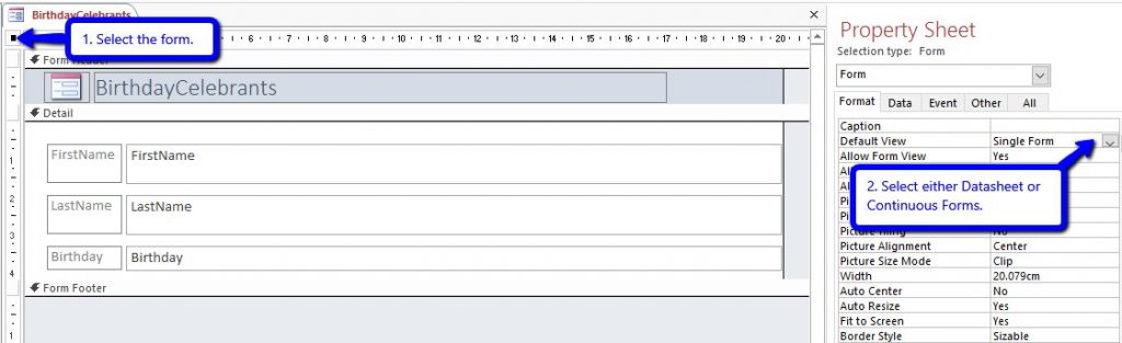 How to Add Birthday Reminders in Your Access Database