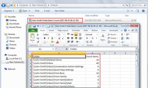 How To Quickly Export The Total Count Of Items In Each Outlook Folder To Excel 
