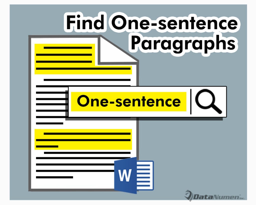 How to Quickly Find One-sentence Paragraphs in Your Word Document
