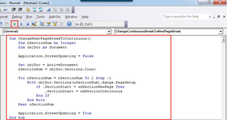 2 Quick Ways to Change the Type of Section Breaks in Your Word Document