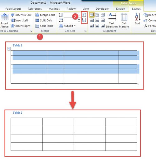 4 Effective Ways To Distribute Rows And Columns Evenly In Your Word Table