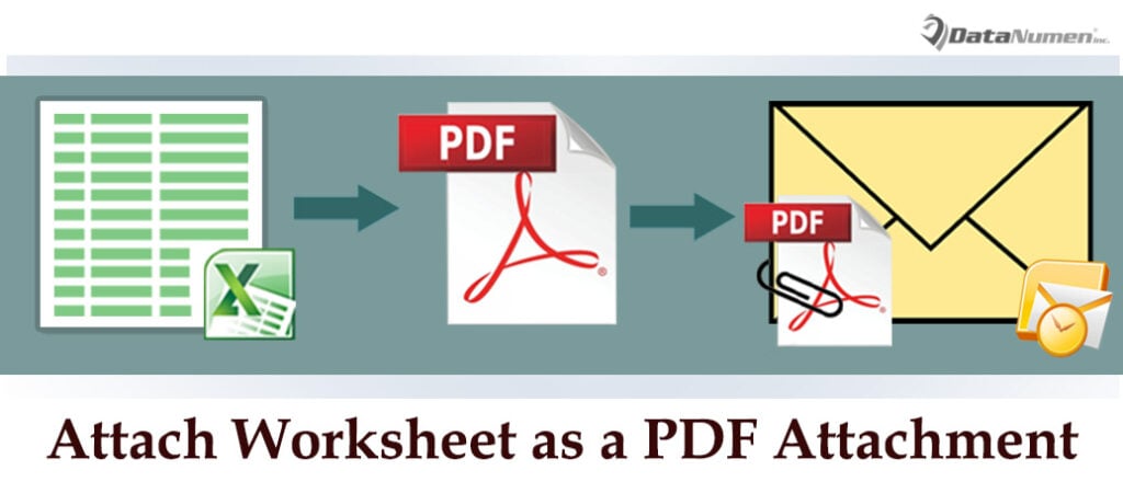 How to Attach an Excel Worksheet as a PDF Attachment in Your Outlook Email