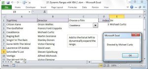 How to Auto Adjust Combo Box or List based on Dynamic Data Ranges in Excel