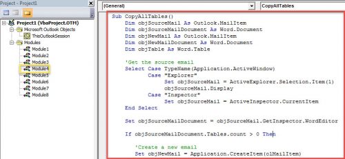 How to Quickly Copy All Tables from One Email to Another in Outlook