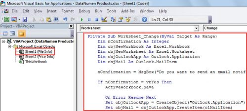 How to Auto Send an Outlook Email Notification when a Specific Excel ...