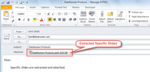 How to Quickly Attach the Specific Slides of a PowerPoint Presentation ...