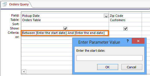 How To Use The Parameter Query In Ms Access Report To Limit Records To A Specific Date Range