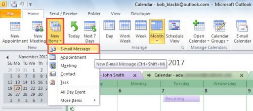 2 Quick Means to Merge & Print Multiple Outlook Calendars in Same Page