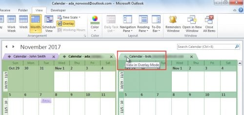 2 Quick Means to Merge & Print Multiple Outlook Calendars in Same Page