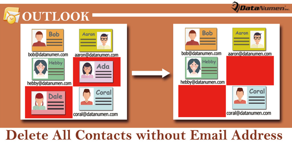 2 Methods to Batch Delete All Contacts without Email Address in Your Outlook