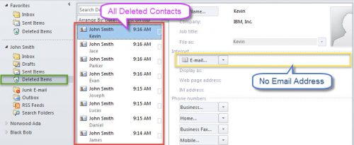 2 Methods to Batch Delete All Contacts without Email Address in Your Outlook