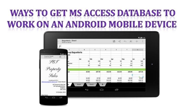 4 Ways to Get Access Database to Work on an Android Mobile Device