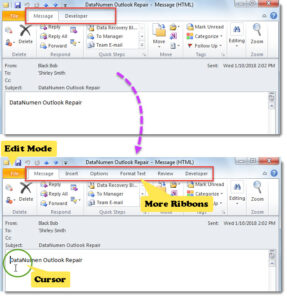 How to Open Received/Sent Emails in "Edit" Mode Automatically with ...