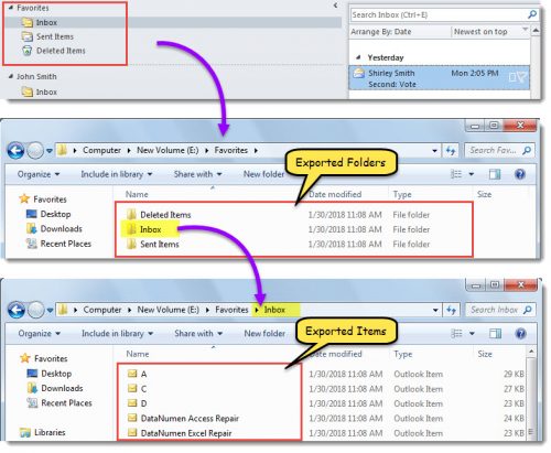 How to Quickly Export All Outlook Folders & Items in "Favorites ...