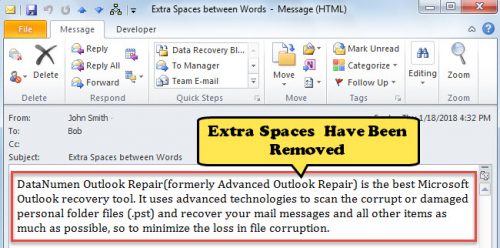 How to Auto Remove All Extra Spaces between Words in Your Outlook Email How to Auto Remove All Extra Spaces between Words in Your Outlook Email